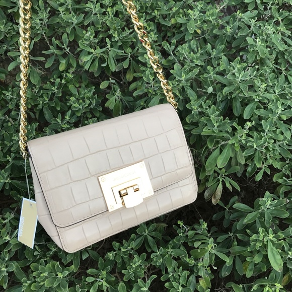 Michael Kors | Bags | Michael Kors Tina Mk Embossed Leather Crossbody ...
